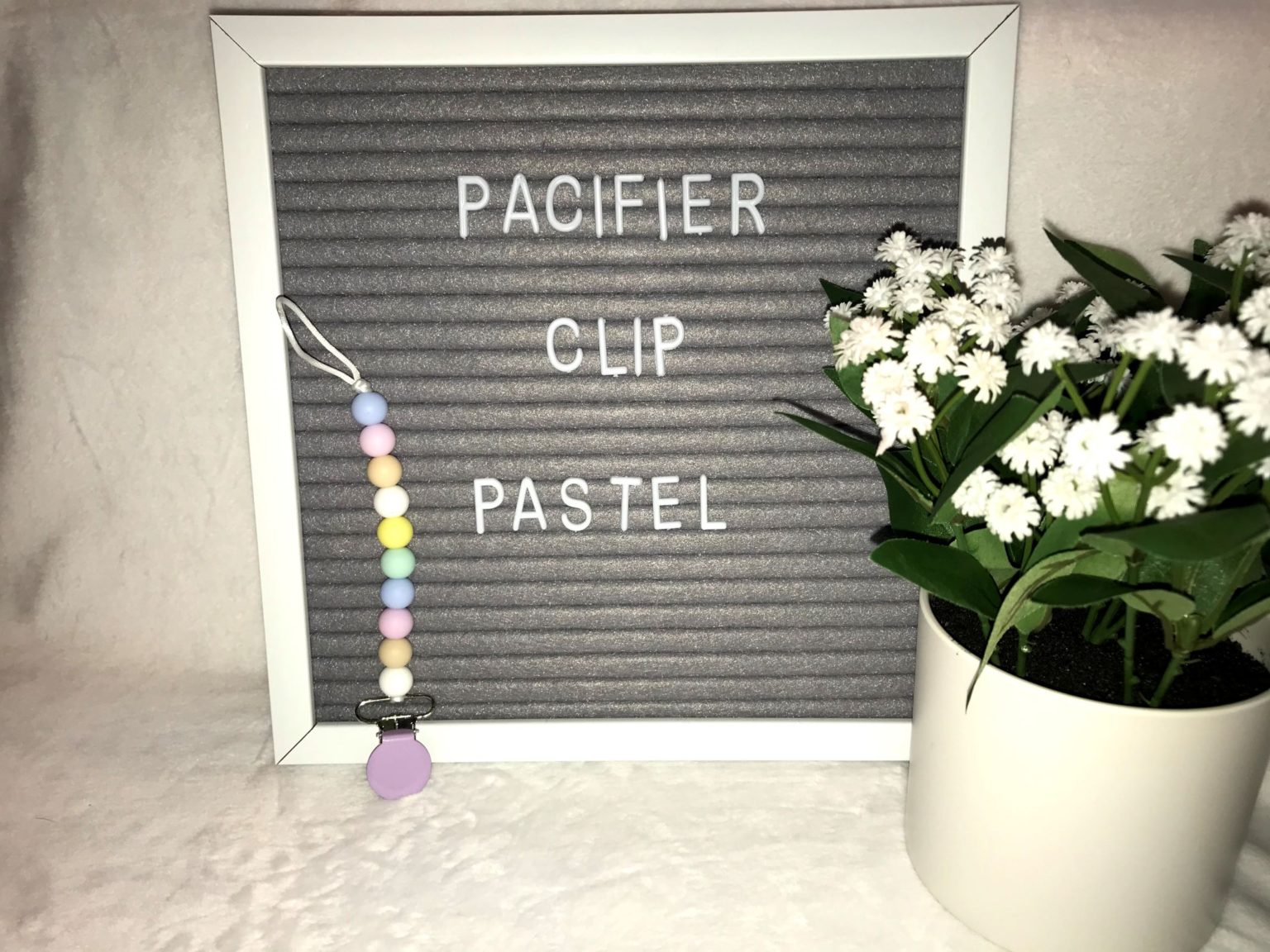 Pastel Pacifier Clip – Making It Sew Easy